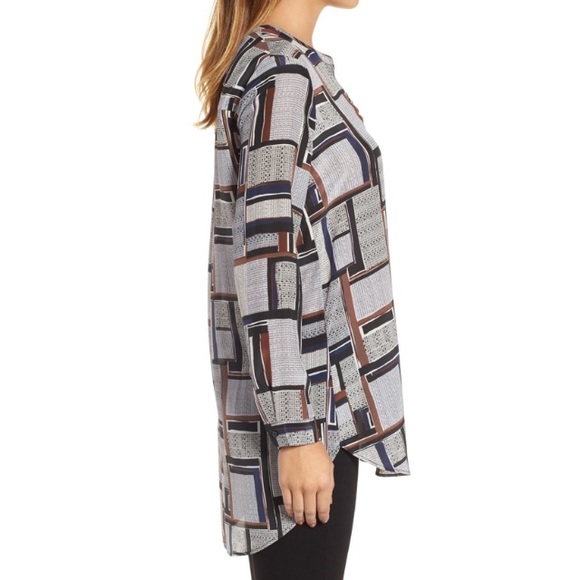 NIC+ZOE | Tops | Nic Zoe Falling Cube Blouse From Texas By Ciao | Poshmark